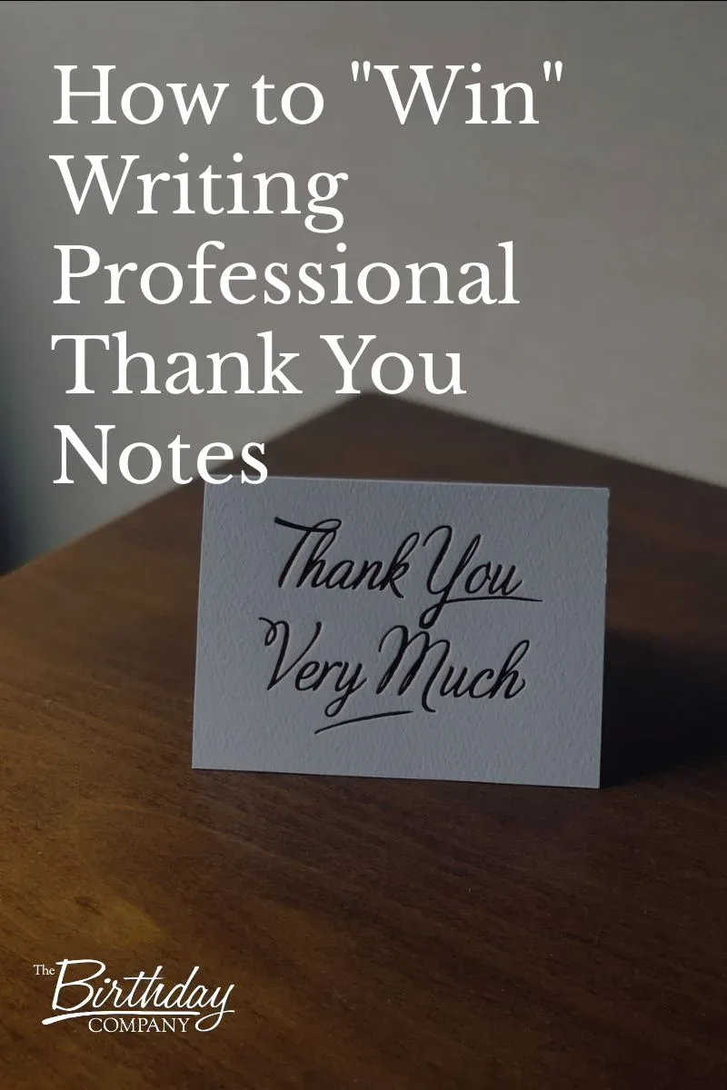 Professional Thank You Note